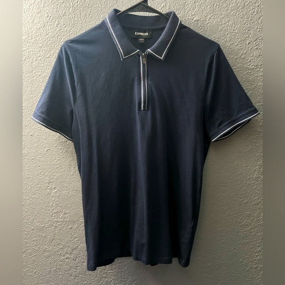 Express | Shirts | Express Zipper Polo Shirt | Poshmark